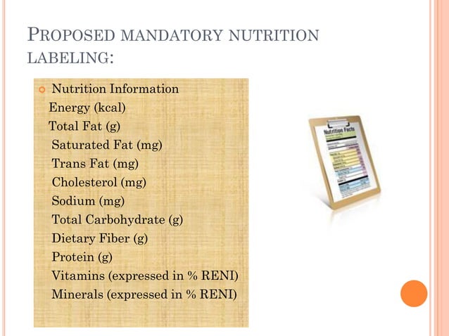 Nutrition Labeling & Claims Philippines 2012 | PDF
