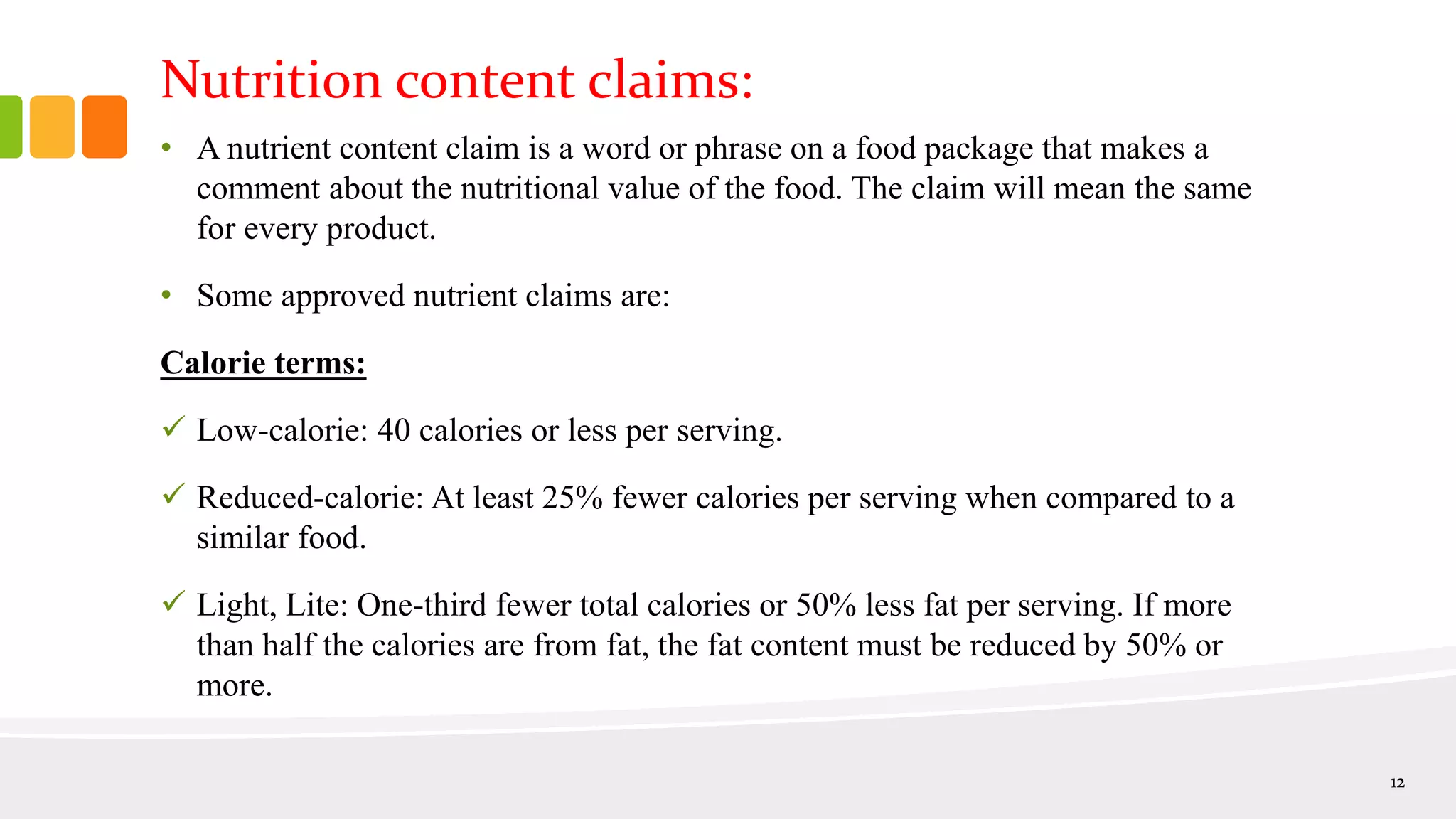 Nutrition labelling | PPTX