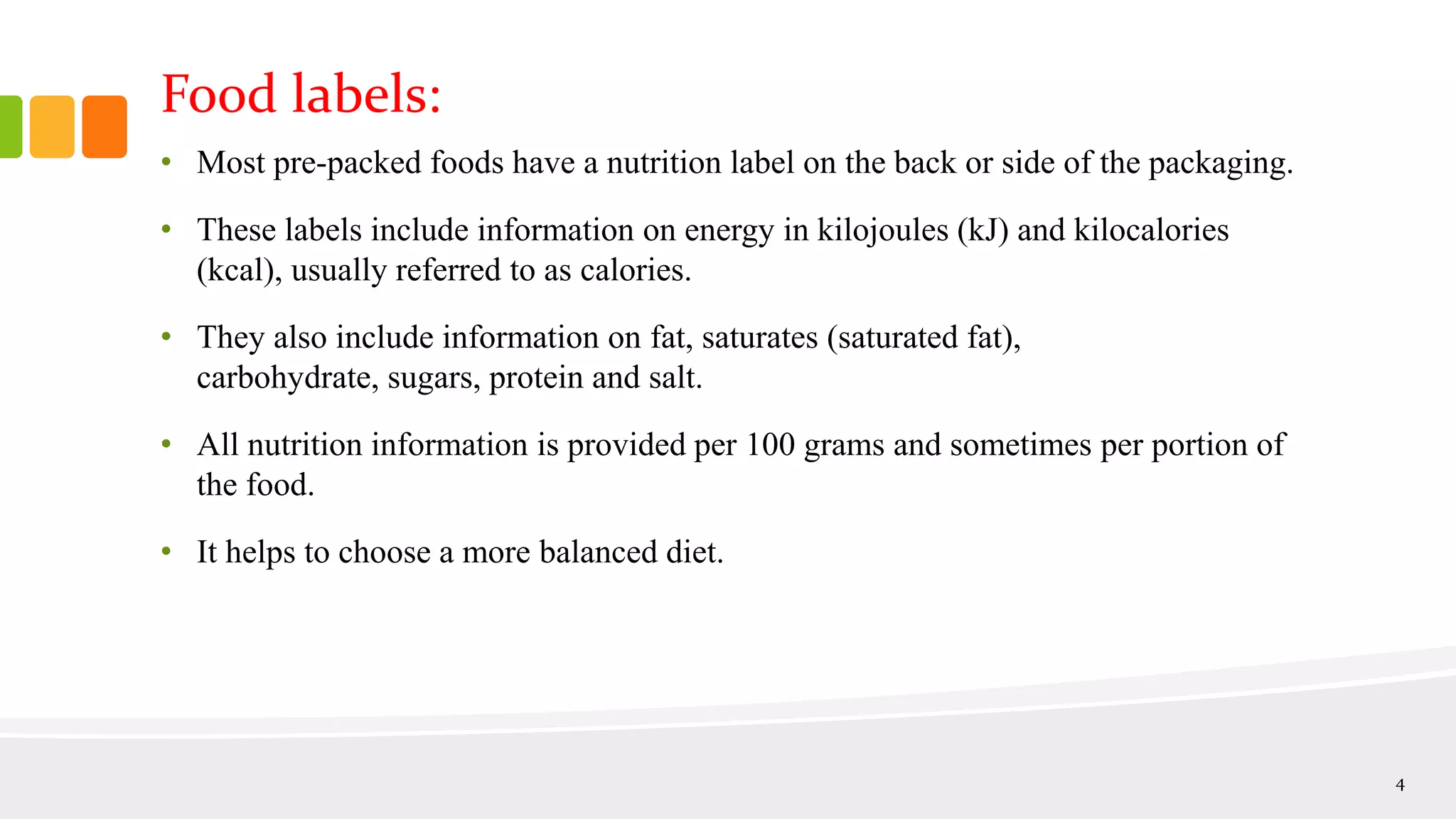 Nutrition labelling | PPTX