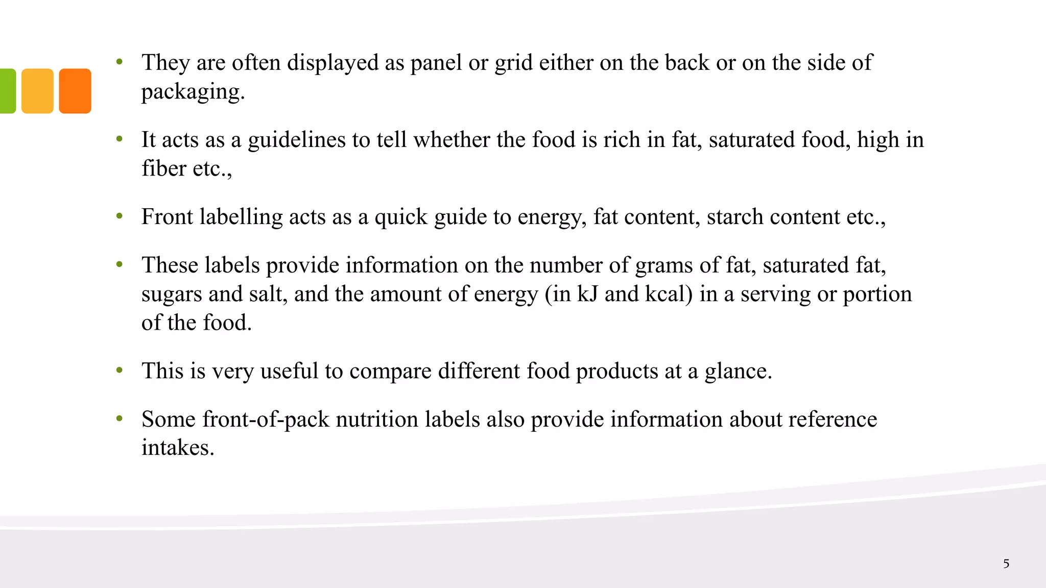 Nutrition labelling | PPTX
