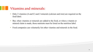 Nutrition labelling | PPTX