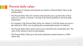 Nutrition labelling | PPTX