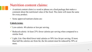 Nutrition labelling | PPTX
