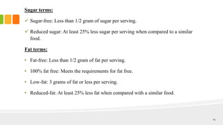 Nutrition labelling | PPTX