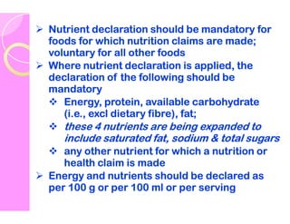 Nutrition Labelling & Health Claims in Asia | PDF