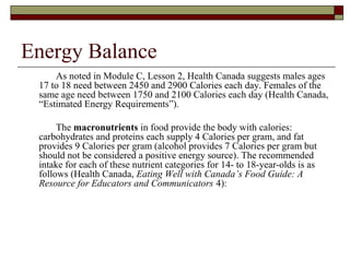 Nutrition lesson 3 | PPT