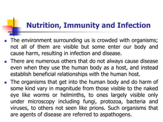 Introduction to Nutrition | PPT | Infectious Diseases | Diseases and ...