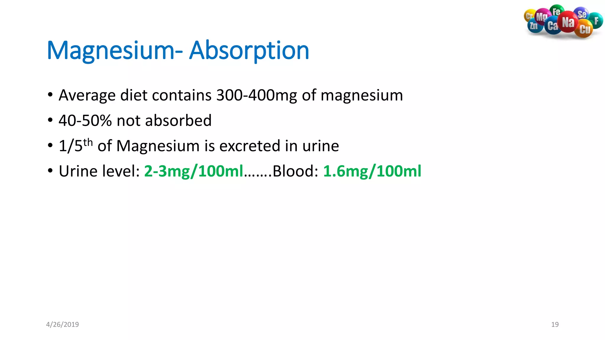 Nutrition - minerals | PPTX