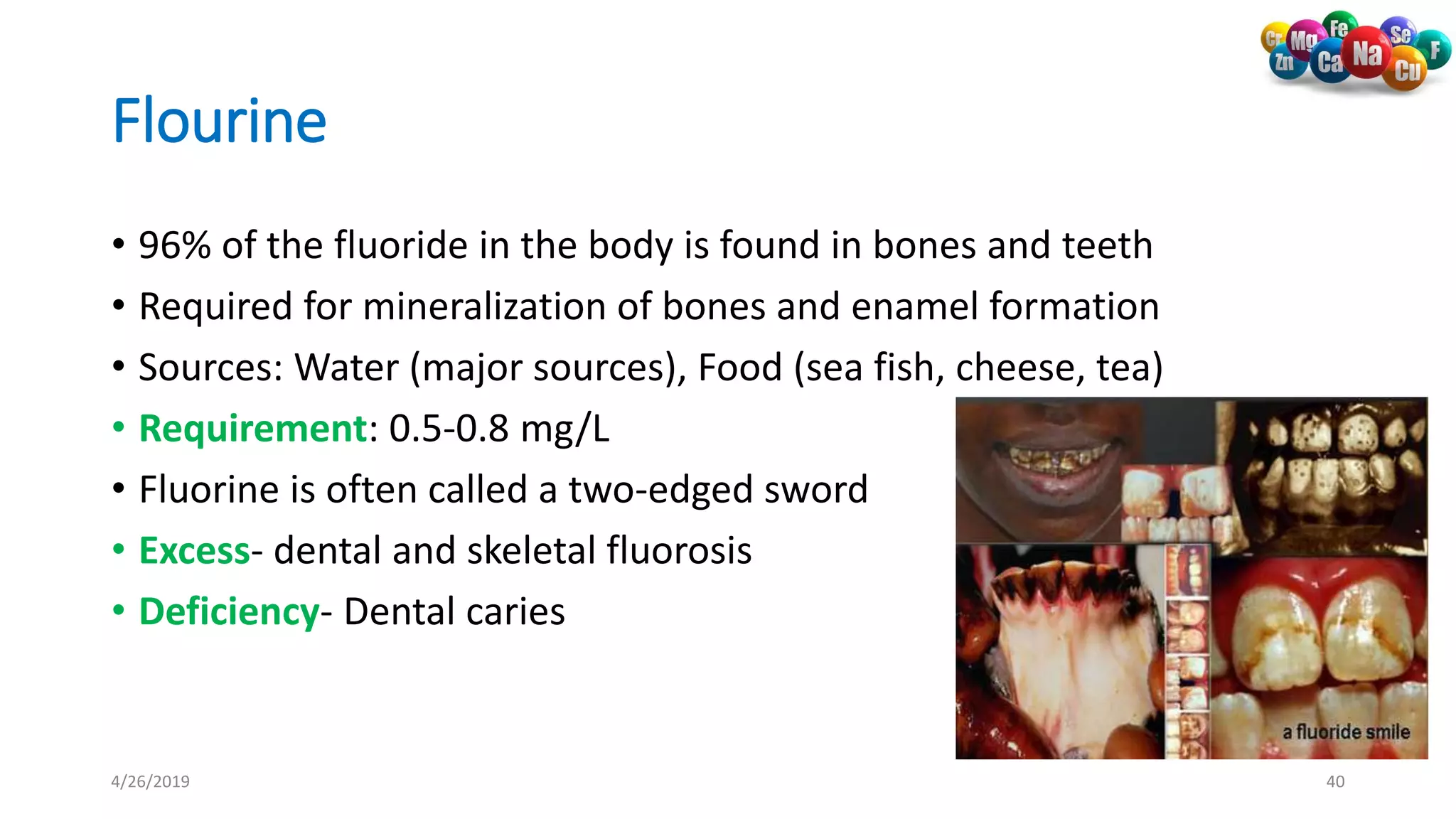 Nutrition - minerals | PPTX