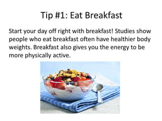 Nutrition Month Tips | PPT