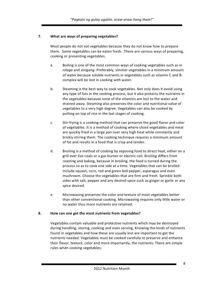 Emcee Script For Nutrition Month Program