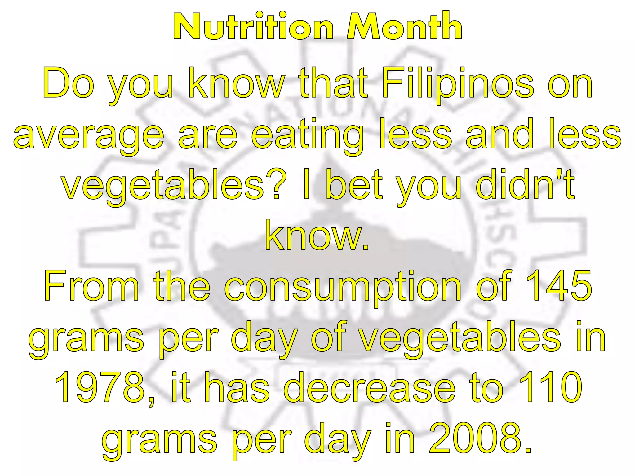 Nutrition month quiz ball 2016 | PPSX