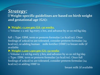 Nutrition of at risk infant | PPTX