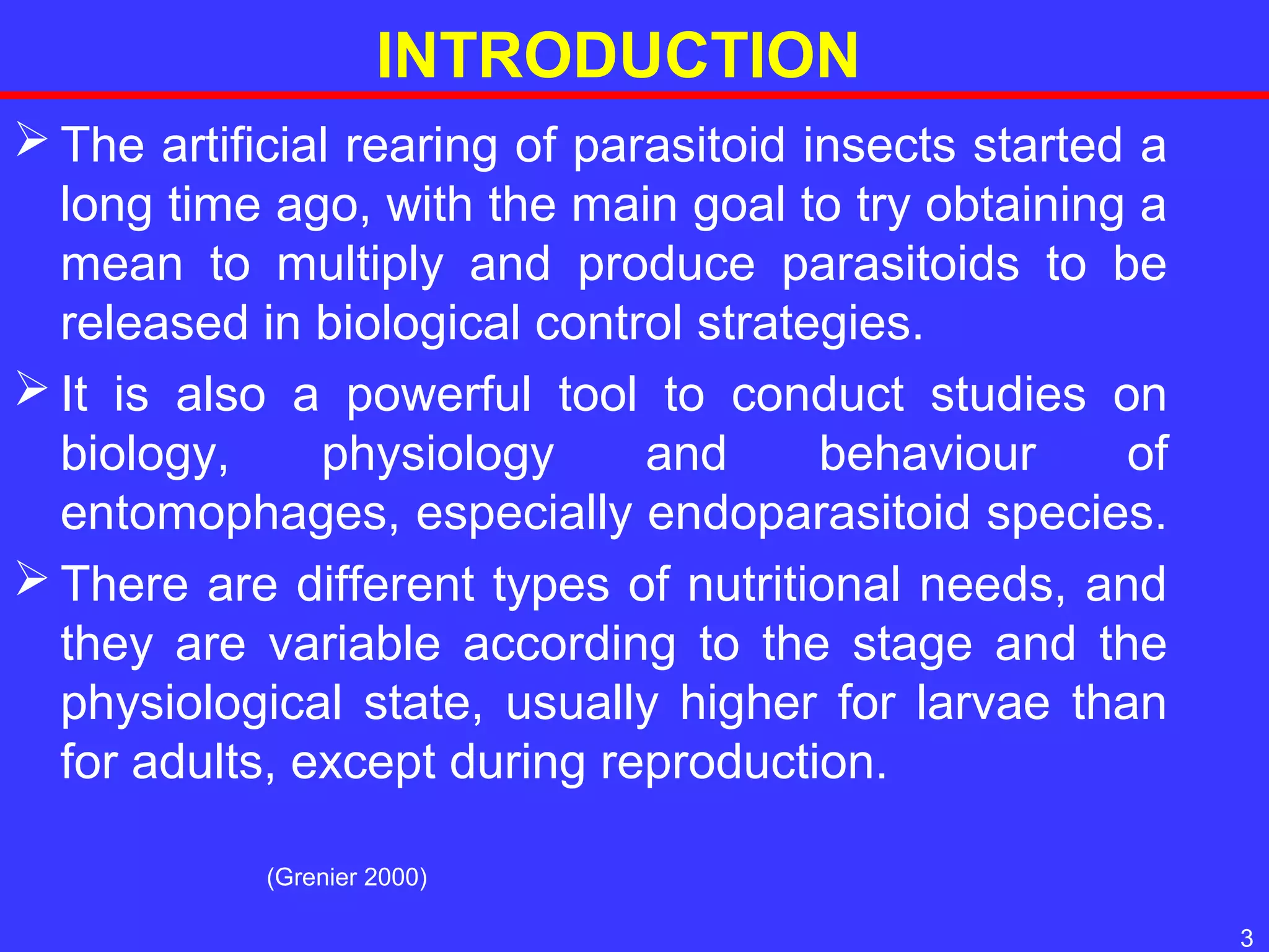 Nutrition of entomophagous insect and their host | PPT