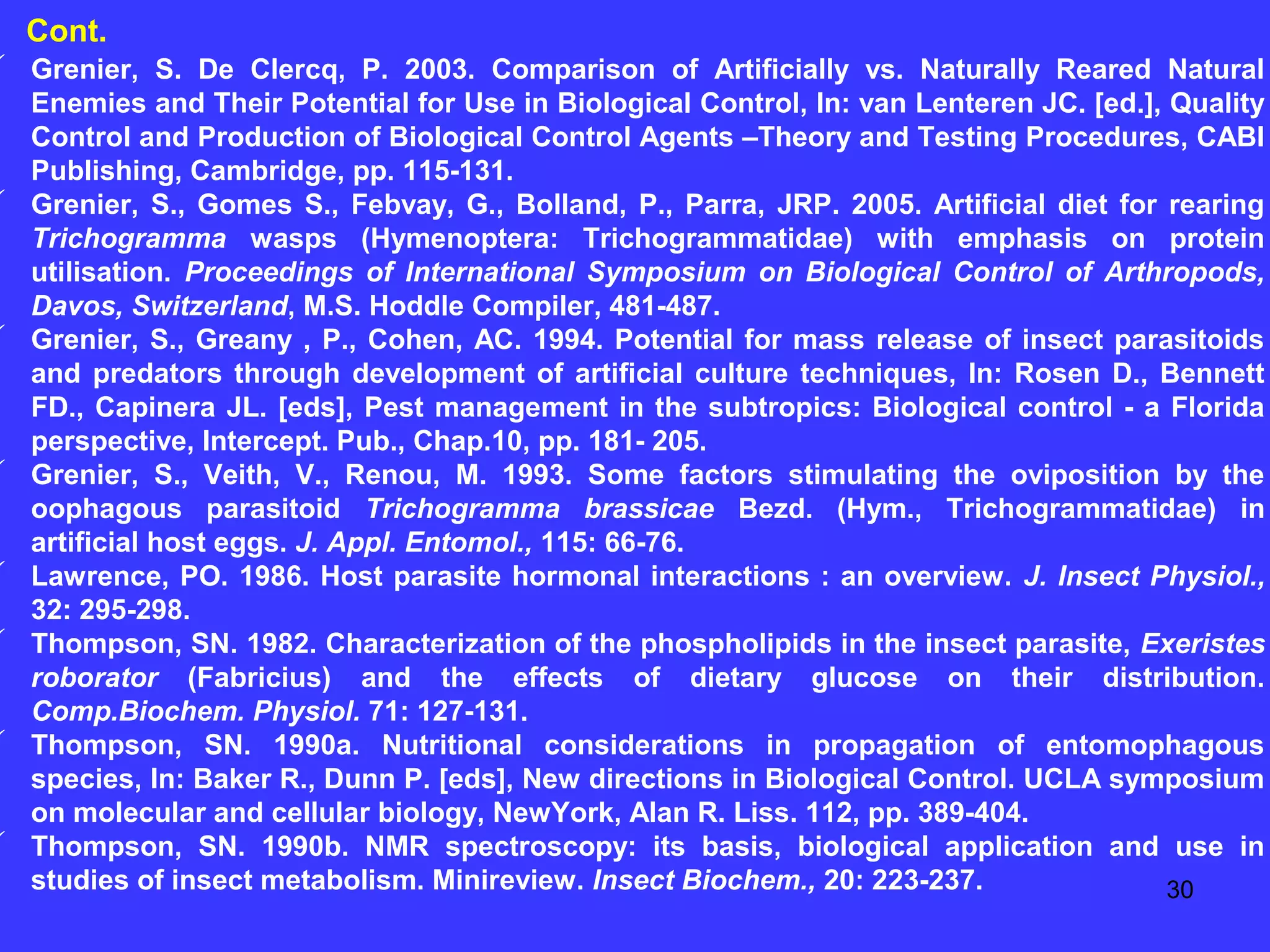 Nutrition of entomophagous insect and their host | PPT