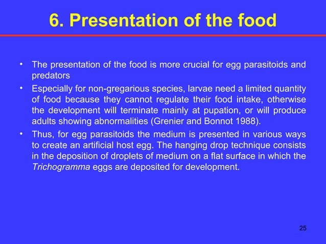 Nutrition of entomophagous insect and their host | PPT
