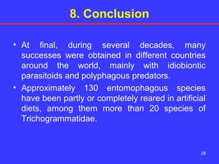 Nutrition of entomophagous insect and their host | PPT