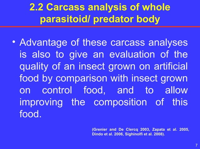 Nutrition of entomophagous insect and their host | PPT
