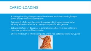 Nutrition planning for race season | PPT