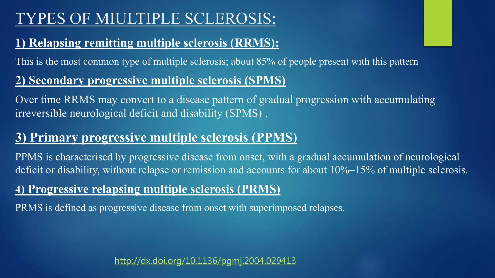 Nutrition plays a vital role in multiple sclerosis | PPTX