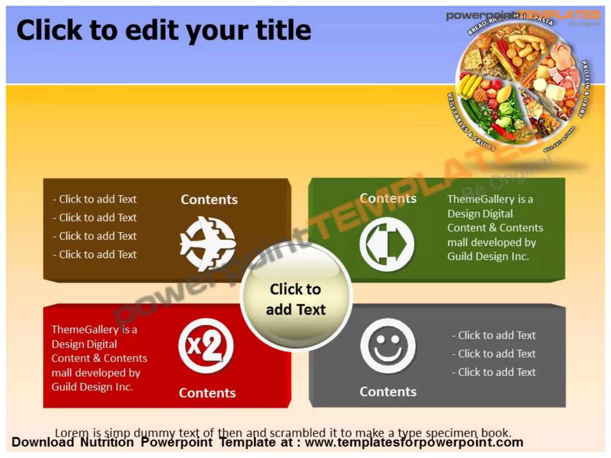 Nutrition Powerpoint Template - Templates for PowerPoint | PPTX