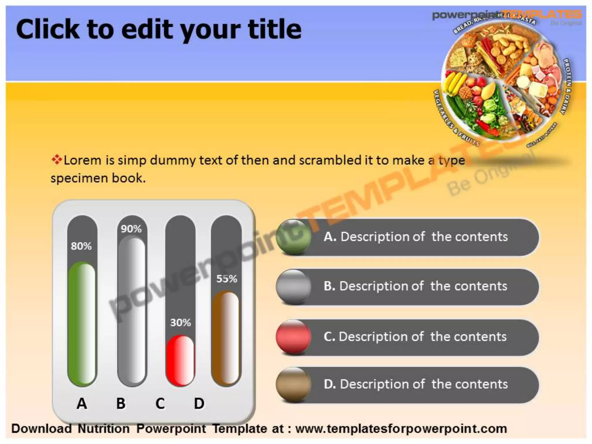Nutrition Powerpoint Template - Templates for PowerPoint | PPTX
