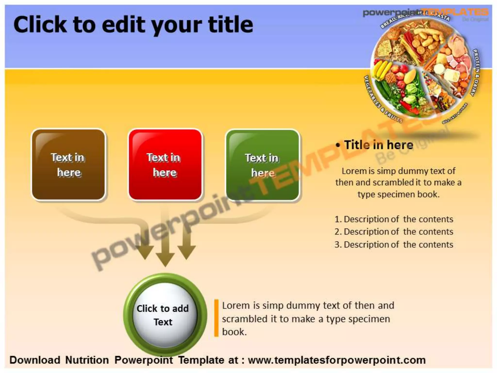 Nutrition Powerpoint Template - Templates for PowerPoint | PPTX