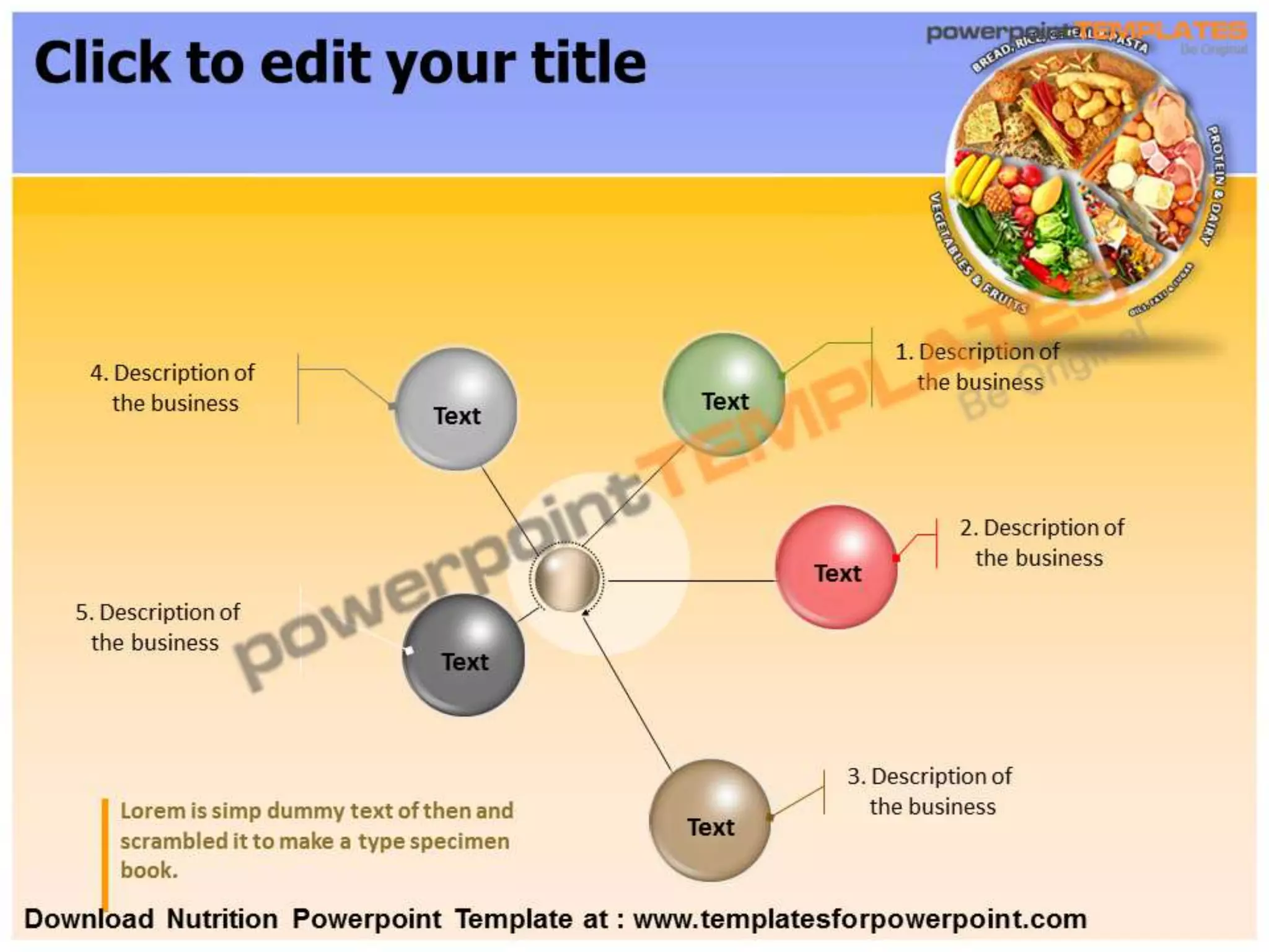 Nutrition Powerpoint Template - Templates for PowerPoint | PPTX