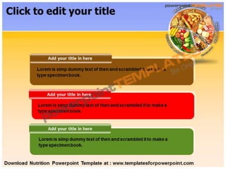Nutrition Powerpoint Template - Templates for PowerPoint | PPTX