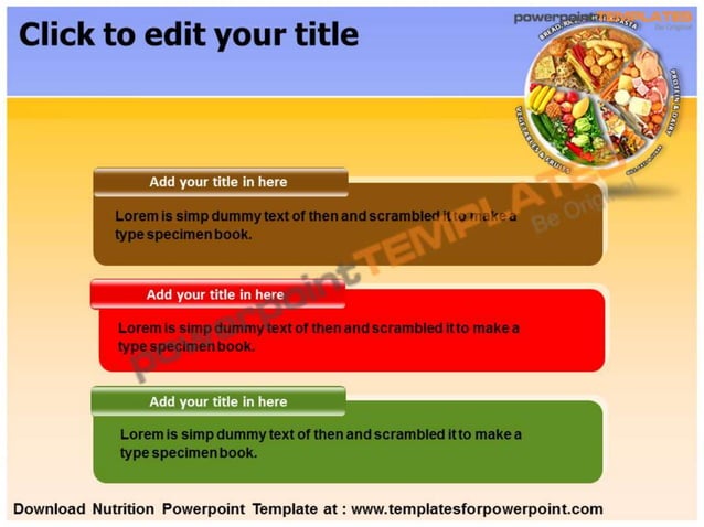 Nutrition Powerpoint Template - Templates for PowerPoint | PPTX