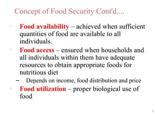 nutrition and their importance , impacts | PPT