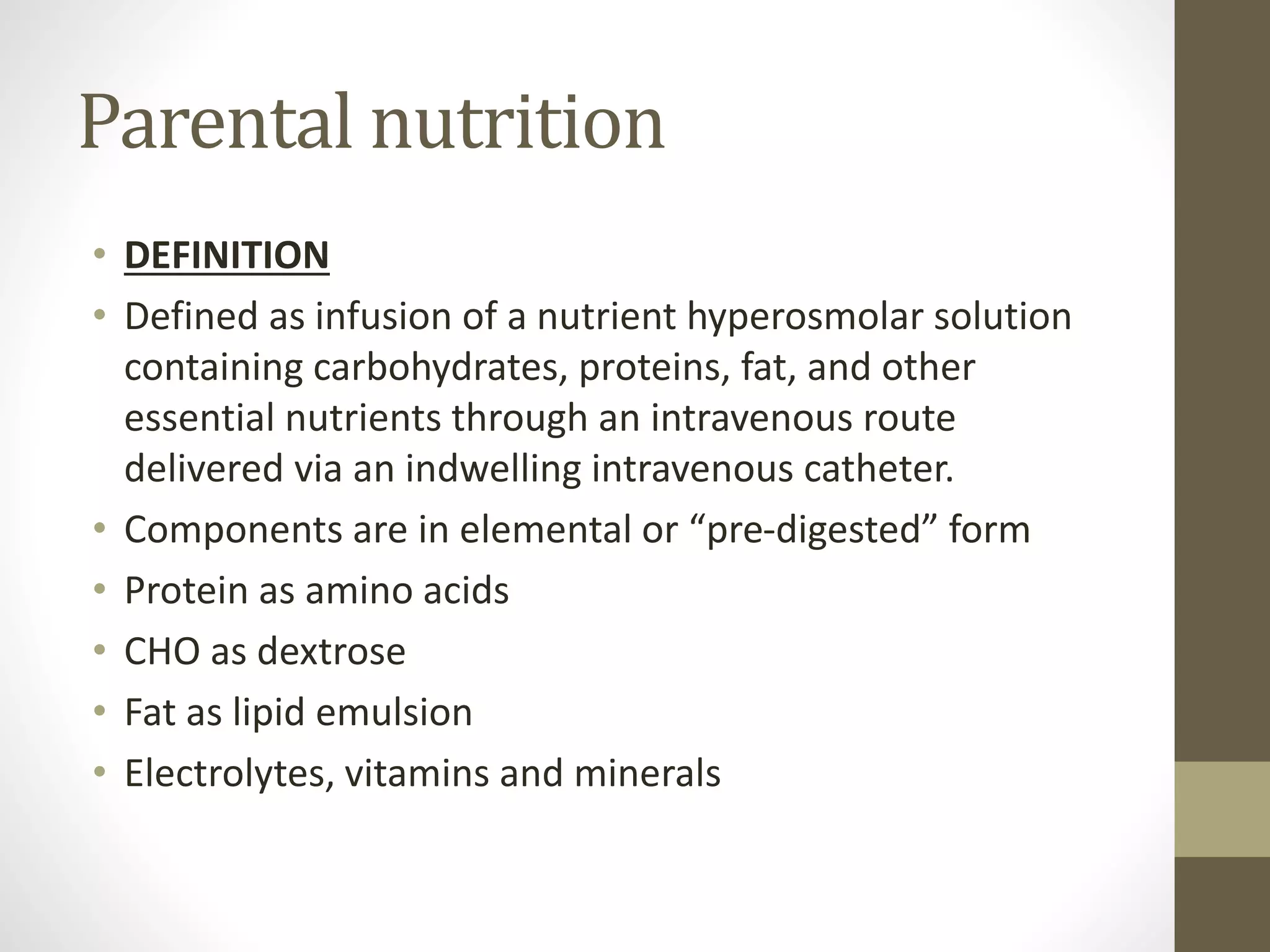 Nutrition in General Surgery | PPTX