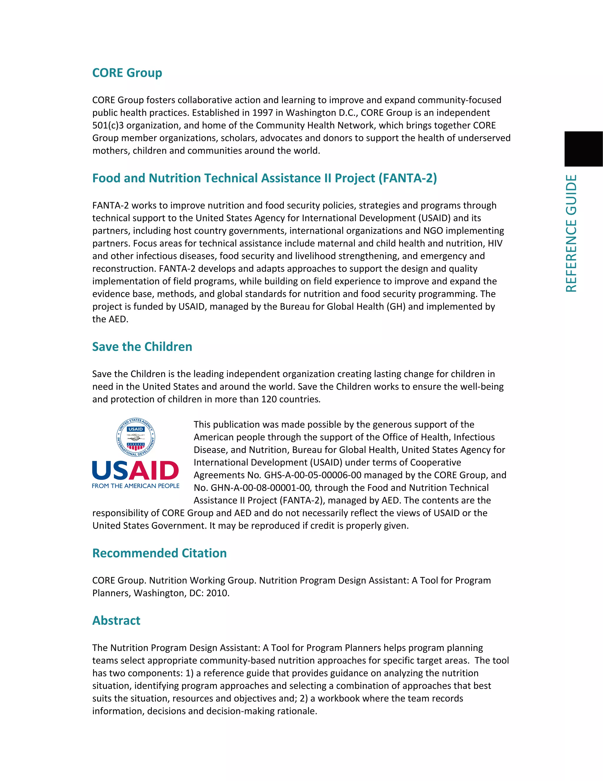 Nutrition program design and planning | PDF