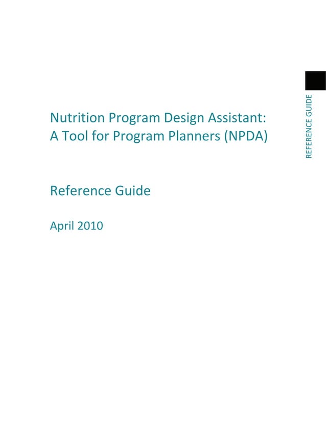 Nutrition program design and planning | PDF