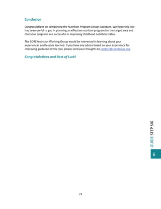 Nutrition program design and planning | PDF