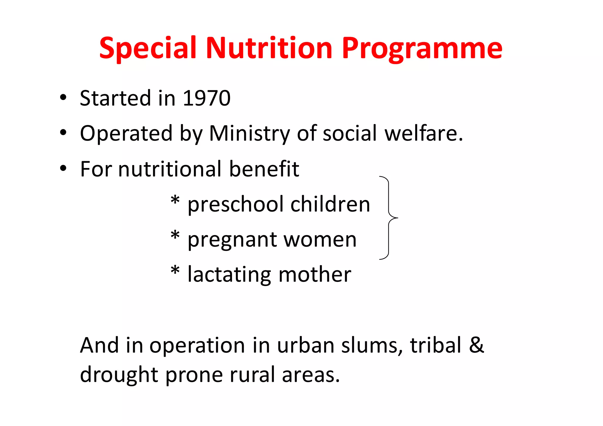 Nutrition programmes in india | PDF