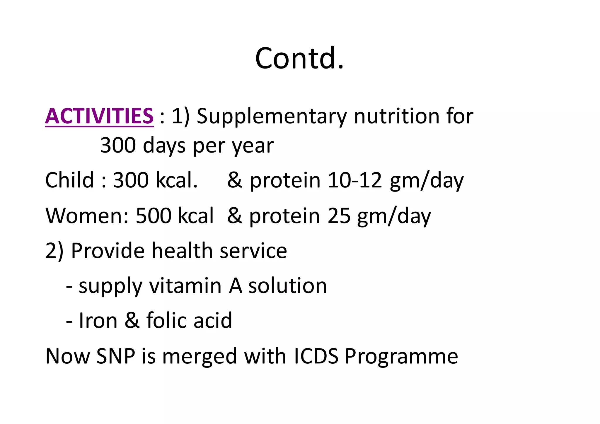 Nutrition programmes in india | PDF
