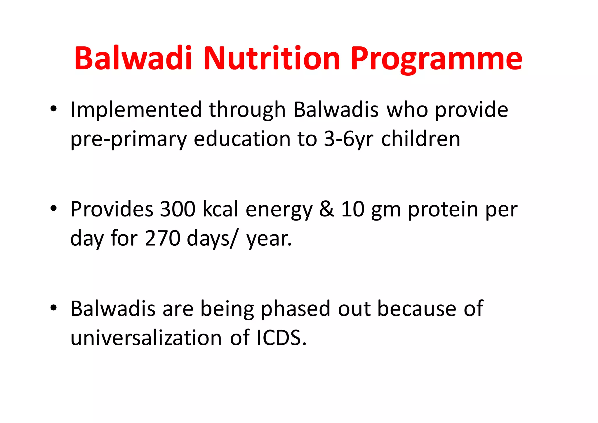 Nutrition programmes in india | PDF