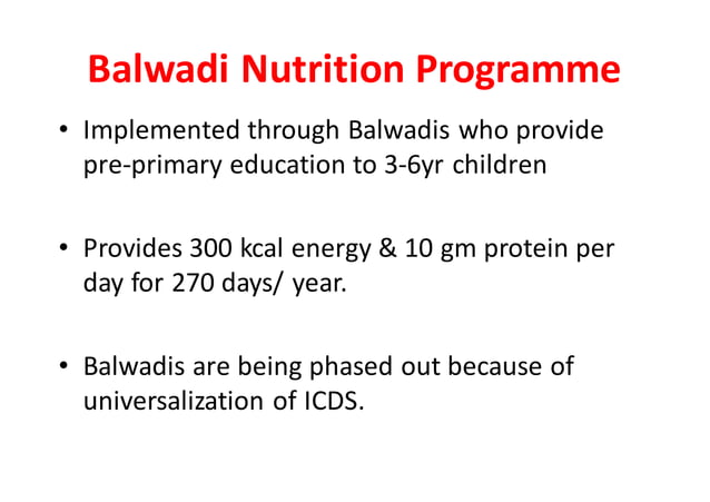 Nutrition programmes in india | PDF | Nutrition | Healthy Living
