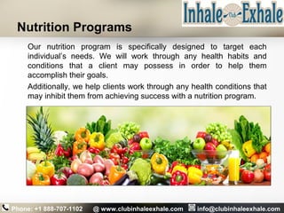 Nutrition Programs | PPT | Nutrition | Healthy Living