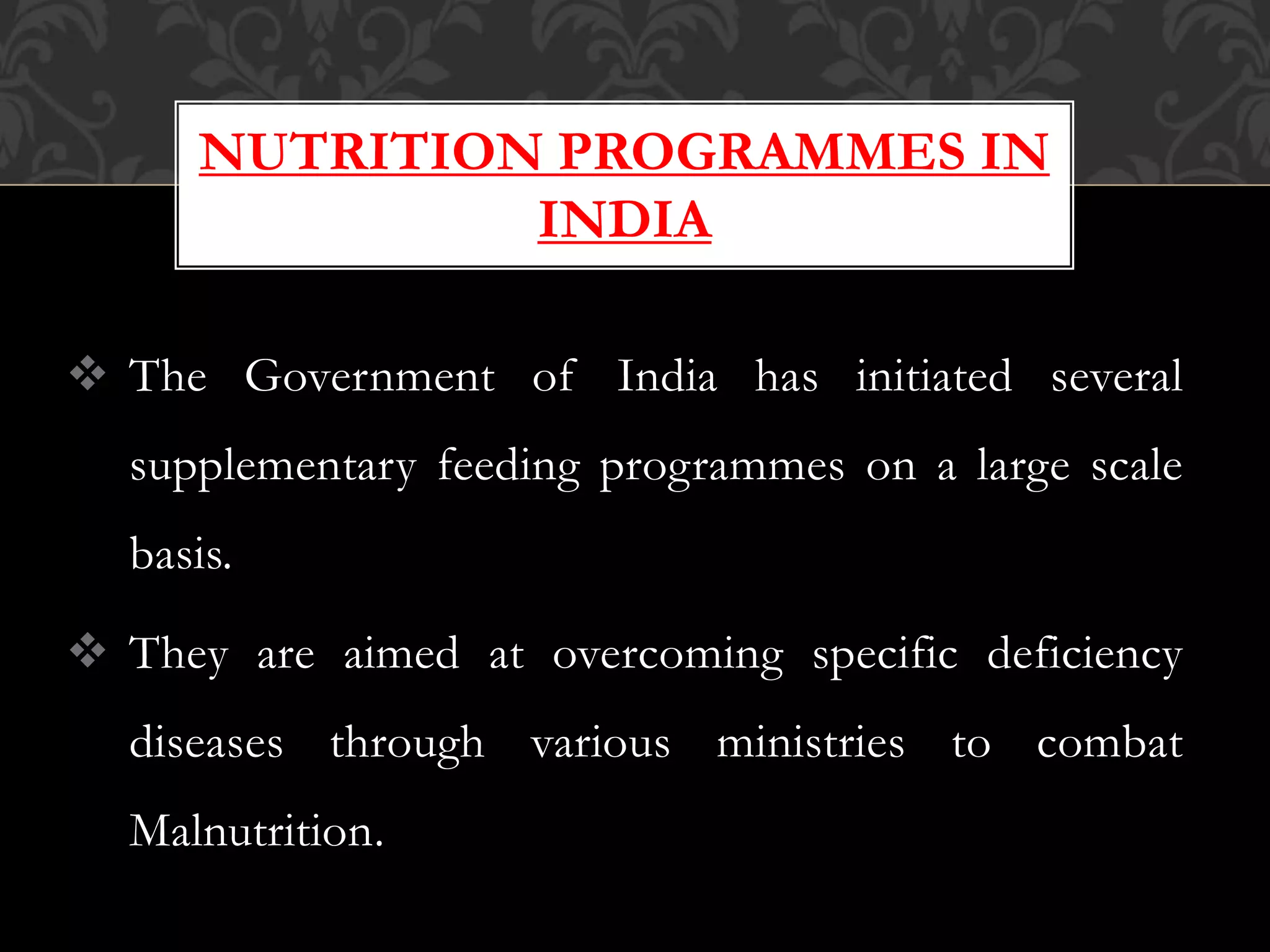 Nutrition programs | PPTX