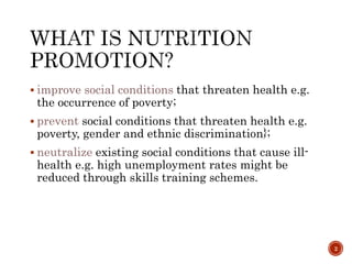 Nutrition promotion | PPTX
