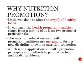 Nutrition promotion | PPTX