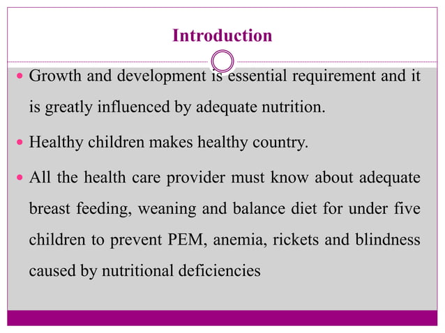 nutrition_requirment of children power point presentation | PPTX