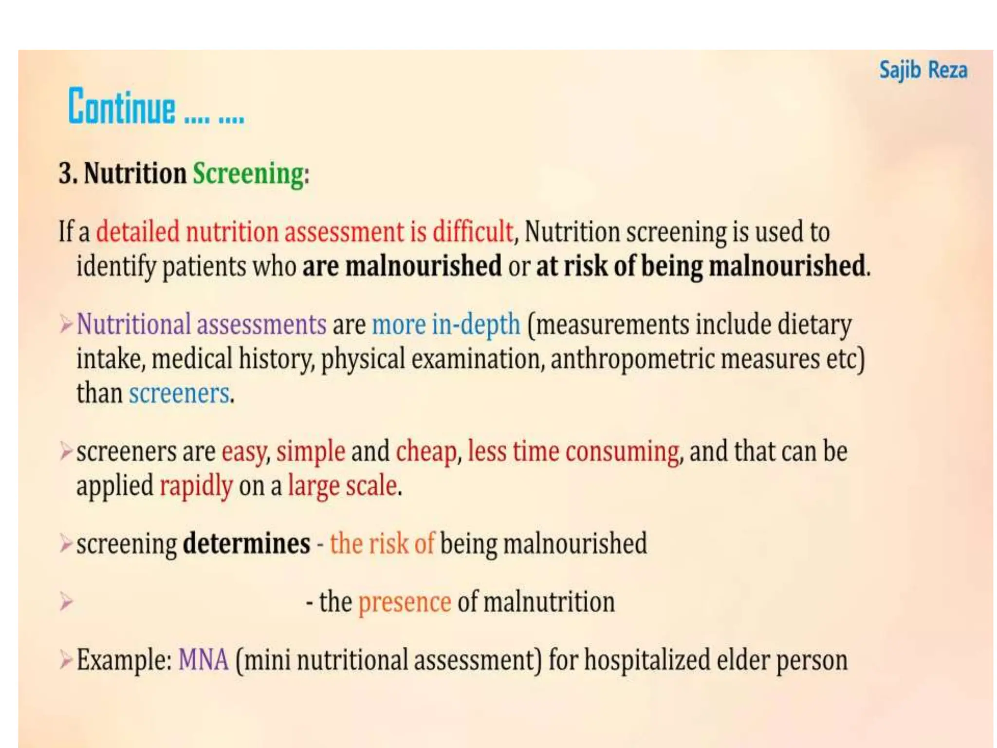 Nutrition Screening Lec 4th Sem.pptx