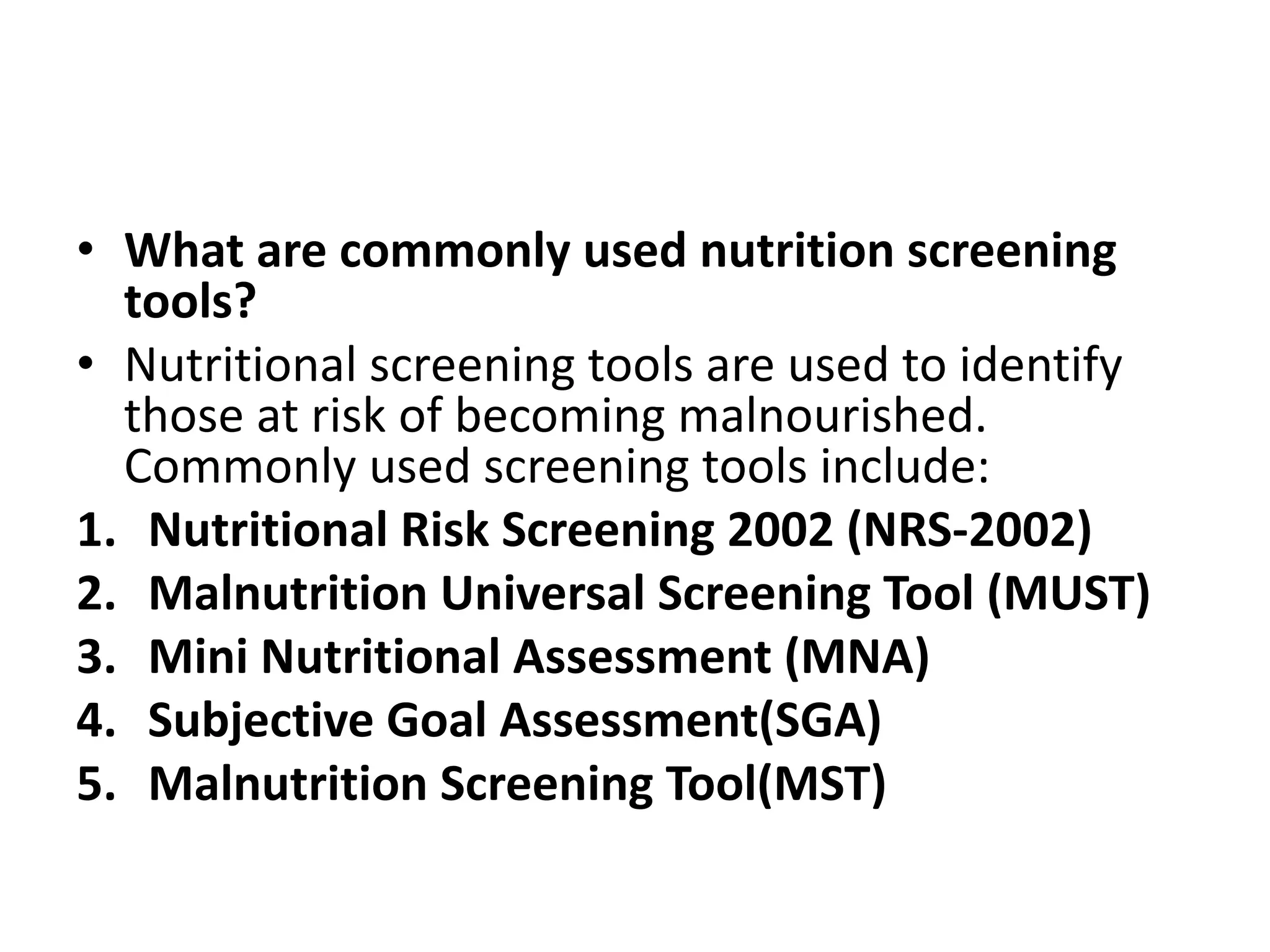 Nutrition Screening Lec 4th Sem.pptx
