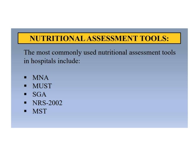 Nutrition Screening Lec 4th Sem.pptx