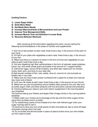 Nutrition Self Case Study | PDF | Nutrition | Healthy Living