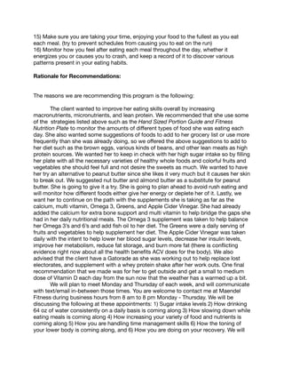 Nutrition Self Case Study | PDF | Nutrition | Healthy Living