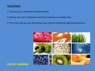 Nutrition Self Evaluation | PPTX